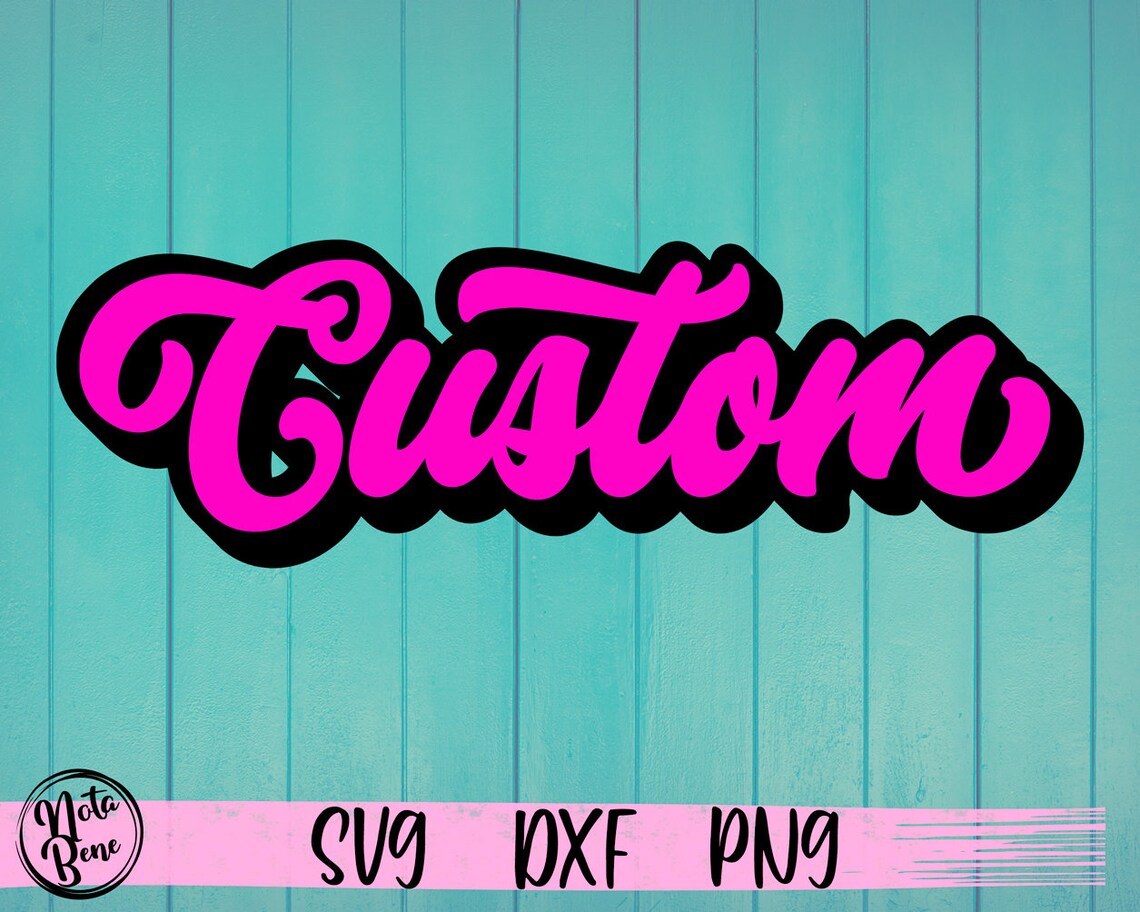 CUSTOM Name Retro SVG Cut file Custom Mascot School Vintage | Etsy
