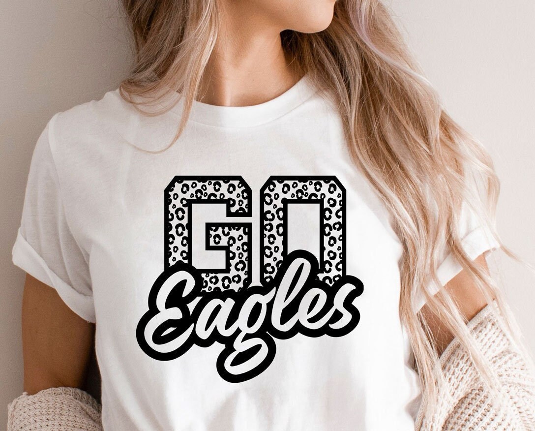 Go Eagles Leopard SVG Go Eagles Football Svg Run Eagles Svg - Etsy