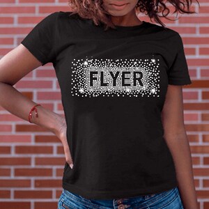 FLYER Rhinestone Template SVG, Cheerleader Top, Scattered Spray Effect ...