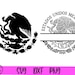 Mexican Eagle Silhouette SVG, Mexico Split Monogram Design PNG (digital ...