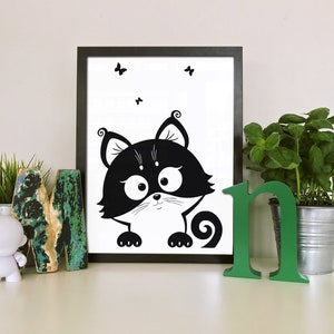 Cute Little Kitten SVG Peeking Cat Svg Cut File Cricut - Etsy