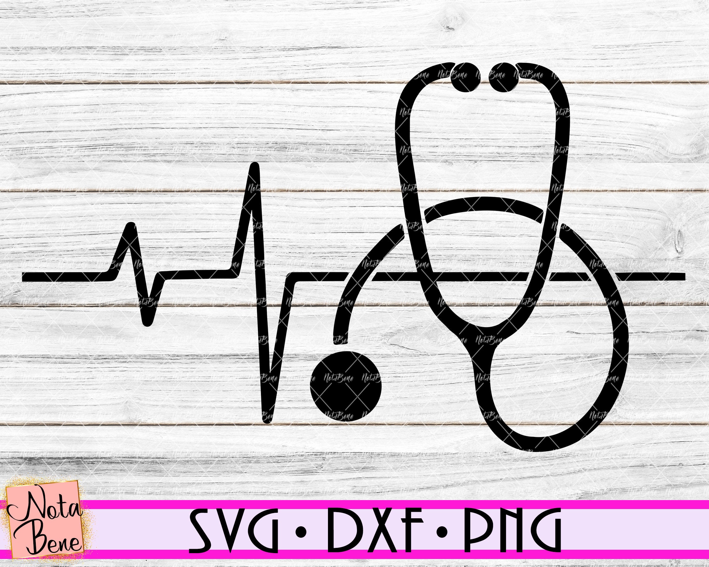 Nurse Stethoscope SVG Hearbeat Svg Stethoscope SVG Nurse Svg - Etsy