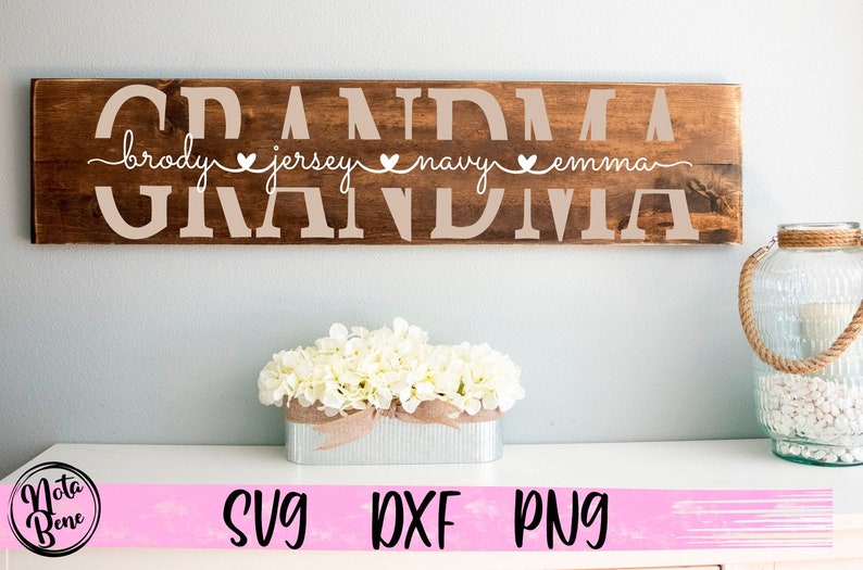 CUSTOM Split Grandma SVG Personalized Grandma Sign Svg - Etsy