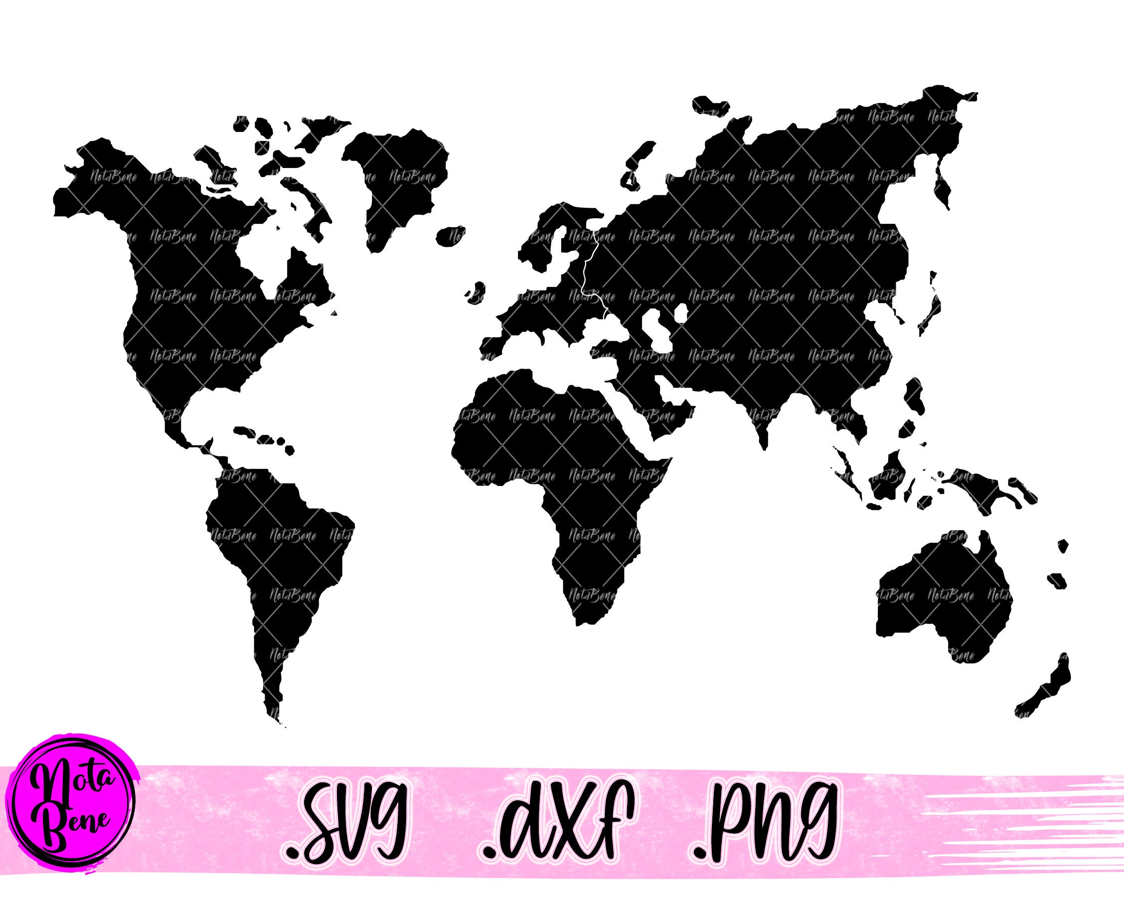 World Map SVG Cut Files Map of the World SVG Map Svg World - Etsy Ireland