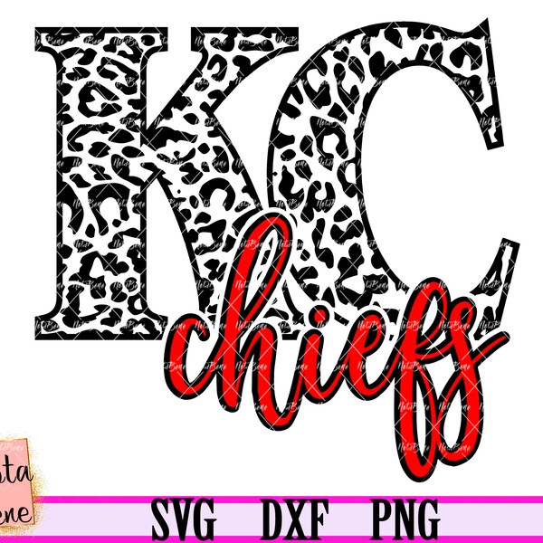 Kc Chiefs Leopard Png - Etsy