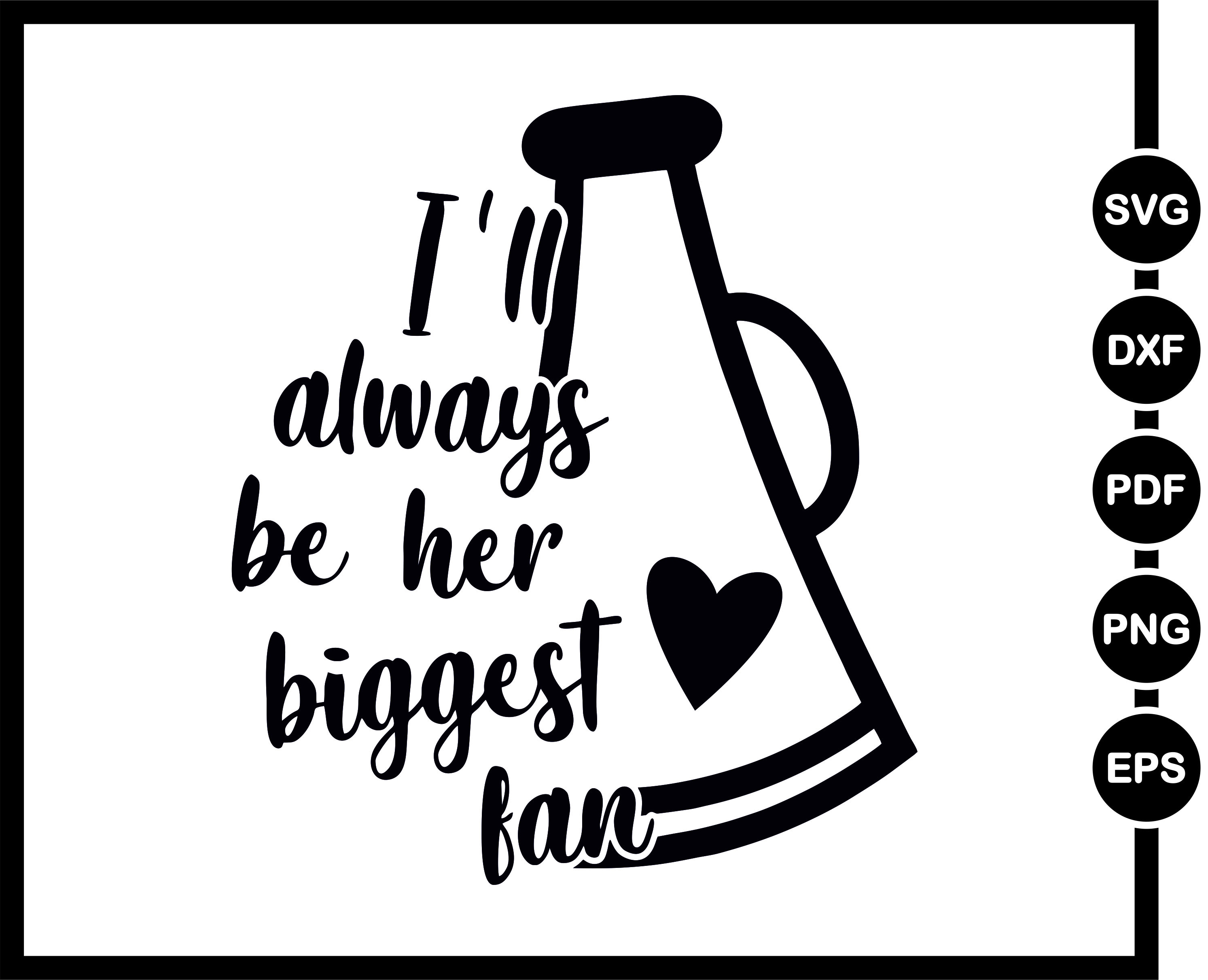 Her Biggest Fan SVG, Cheer Mom Svg, Football Svg, Speaker Svg Cut File ...