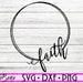 Faith Circle Frame SVG Faith Religion Monogram Frame Circle | Etsy