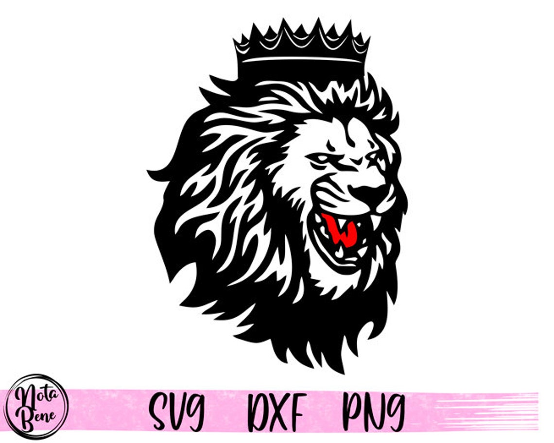 Re Leone SVG PNG Leone Reale in Corona Svg Testa di Leone | Etsy
