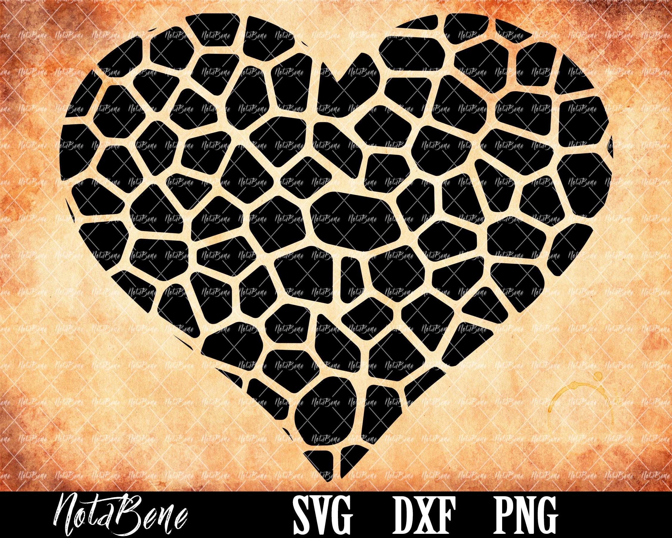 Decorative Heart Svg Cut file Decorative Heart Clipart SVG | Etsy