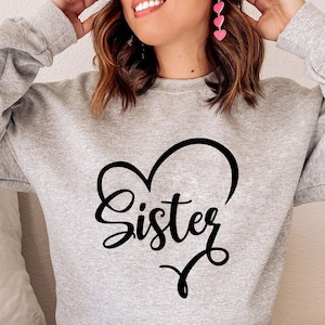 Sister Heart SVG, Sister Shirt Design Svg, Sisters Svg, Sister Love Svg ...