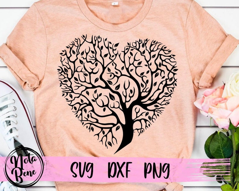 Heart Tree SVG Family Tree Svg Tree Monogram Family Tree | Etsy