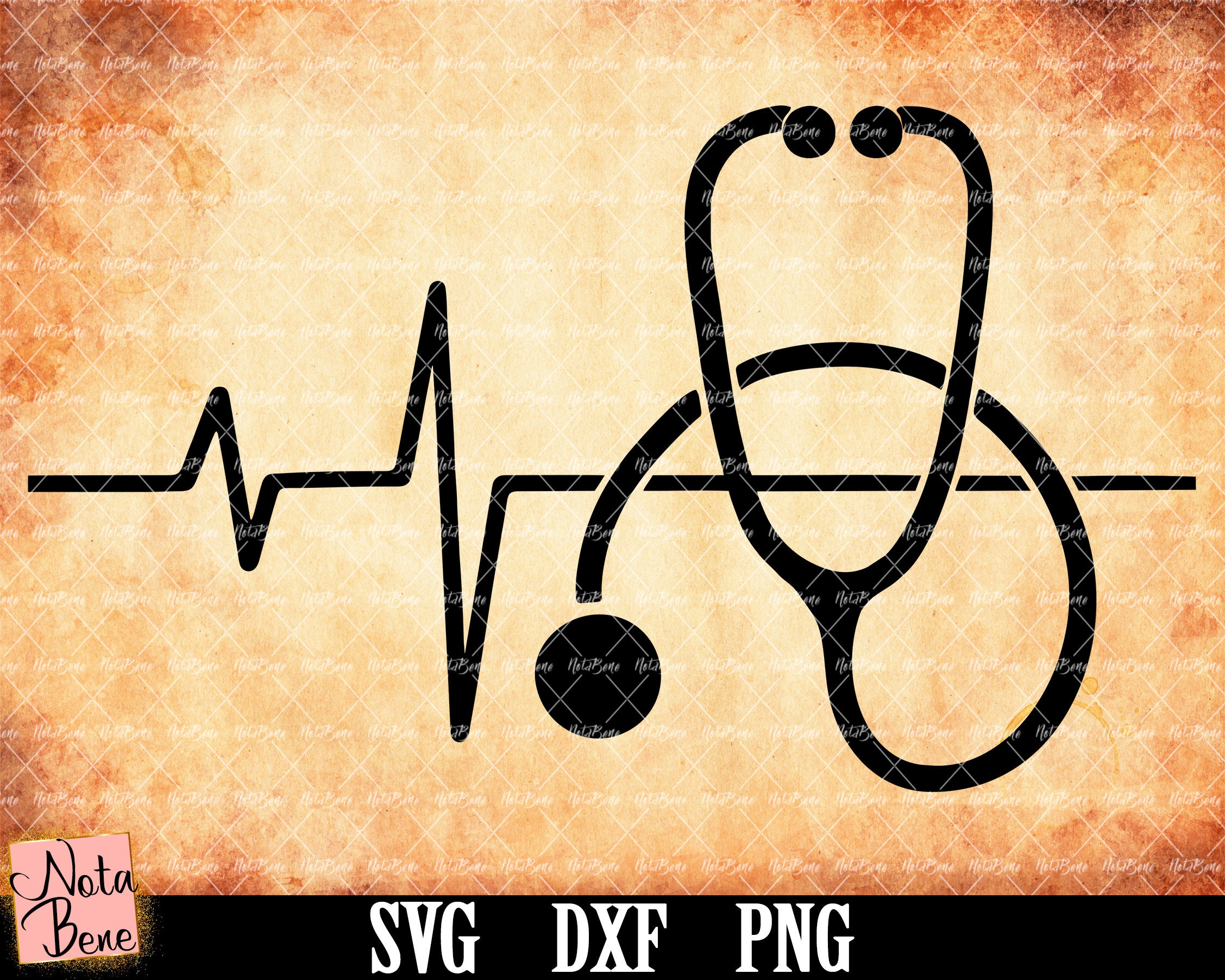 Nurse Stethoscope SVG Hearbeat Svg Stethoscope SVG Nurse Svg | Etsy