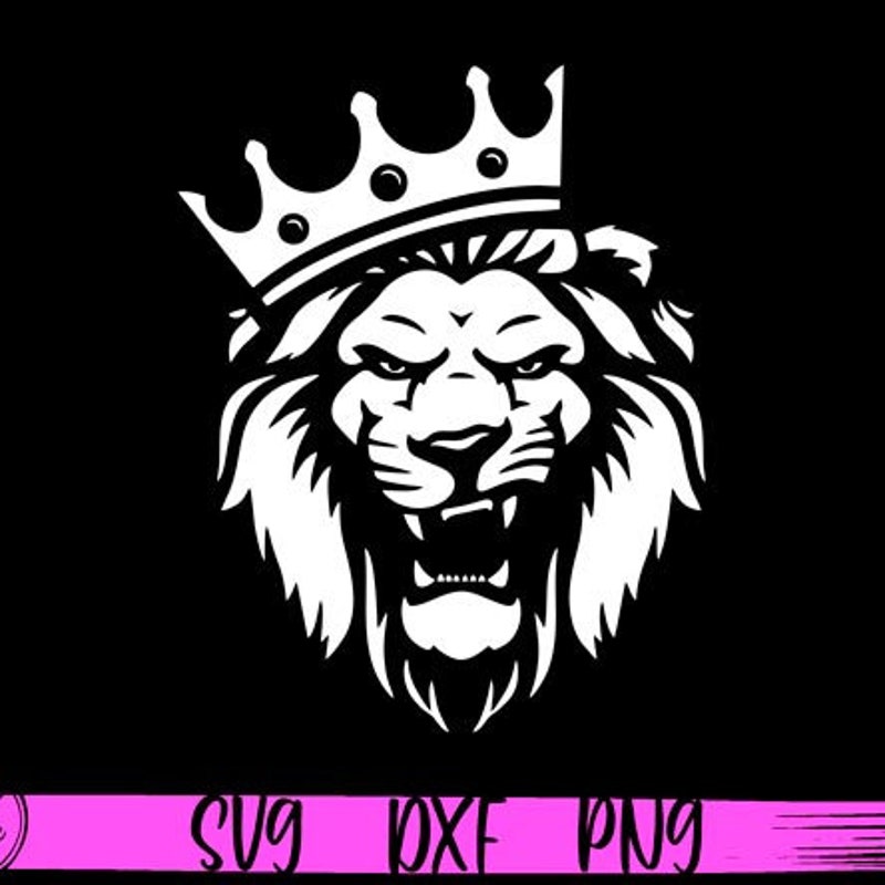 Lion Logo With Crown - Etsy