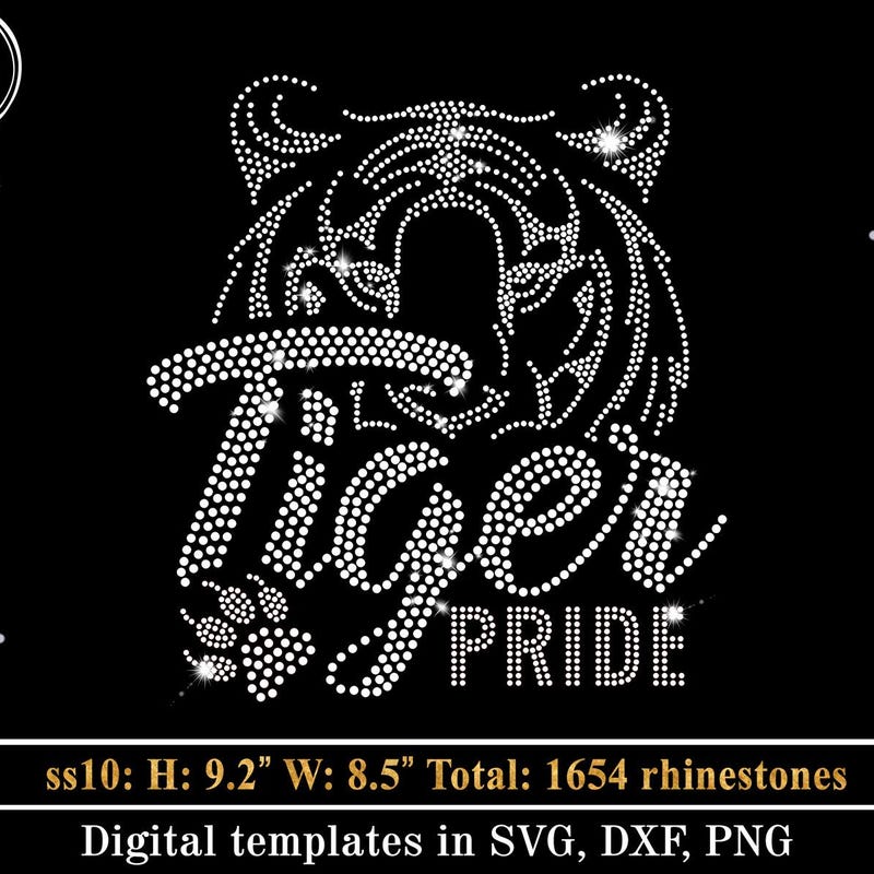 Rhinestone Tiger - Etsy
