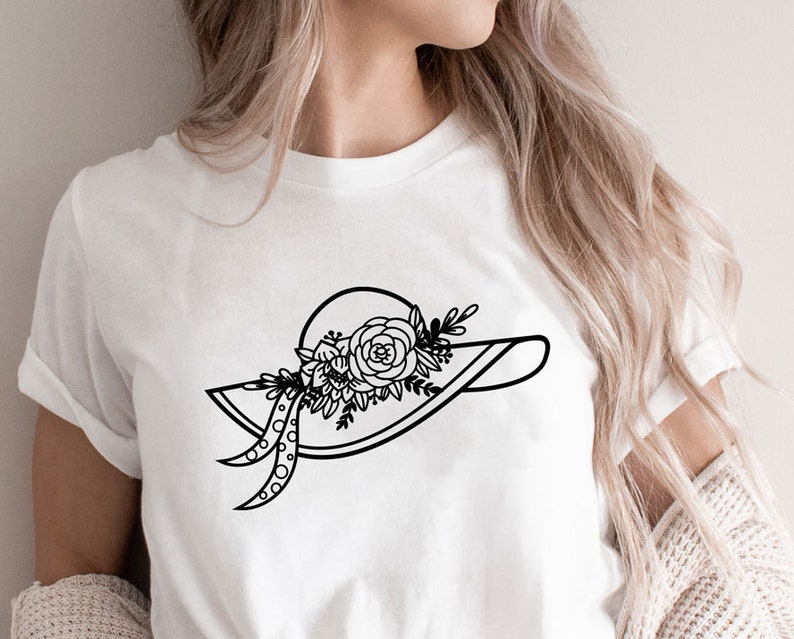 Summer Sun Floral Hats SVG Woman Hat Roses Svg Beach Hat - Etsy