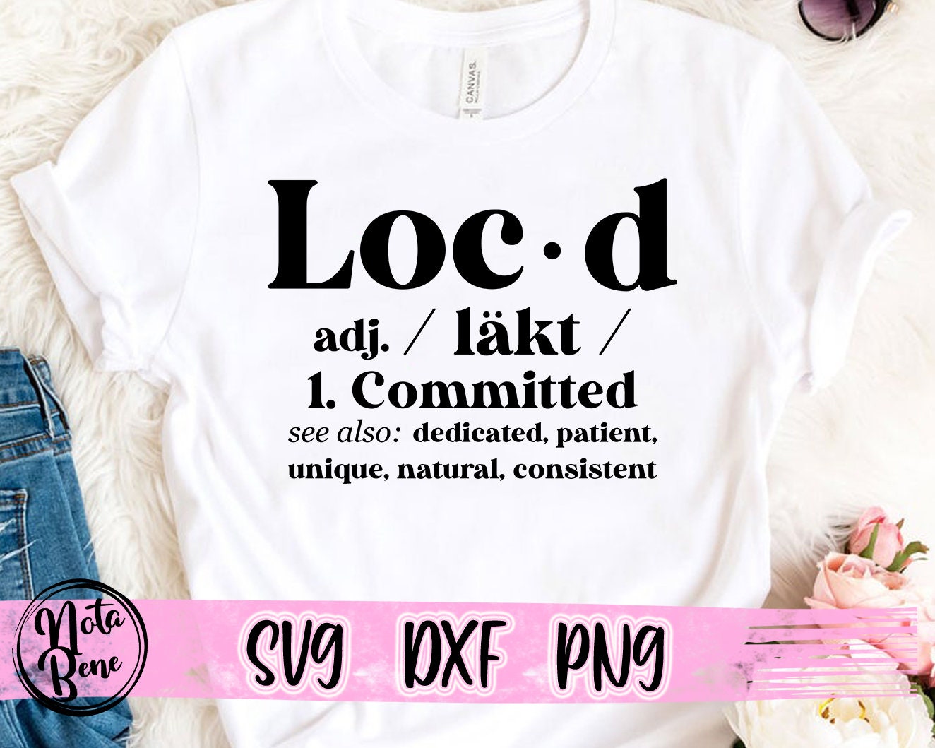 Loc'd Definition SVG Locs Style Svg Loc D for Queens - Etsy