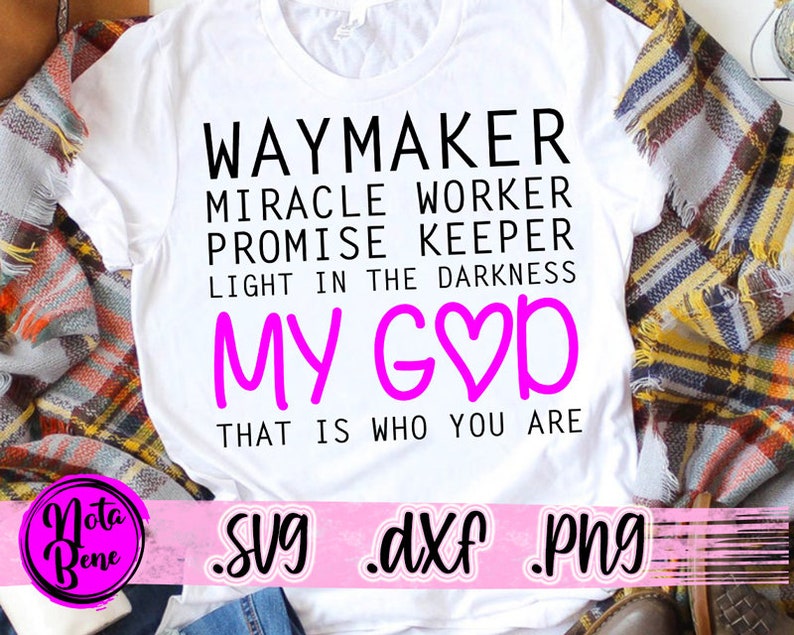 Waymaker SVG Cut File Miracle Worker SVG Promise Keeper | Etsy