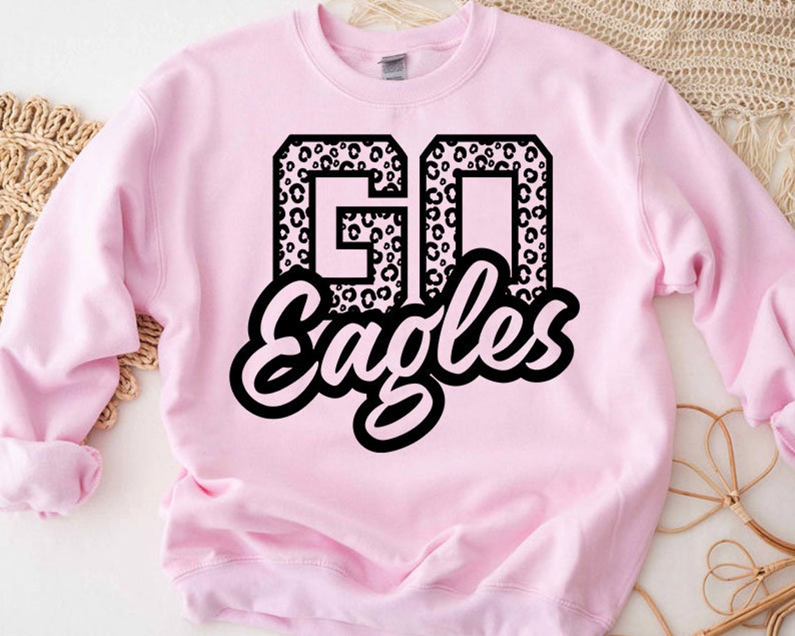 Go Eagles Leopard SVG Go Eagles Football Svg Run Eagles Svg - Etsy