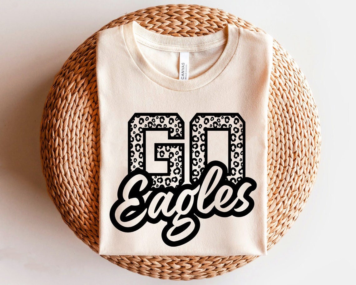Go Eagles Leopard SVG Go Eagles Football Svg Run Eagles Svg - Etsy