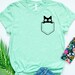 Peekaboo Pocket Cat Svg Cute Kawaii Kitten in Shirt Pocket SVG - Etsy