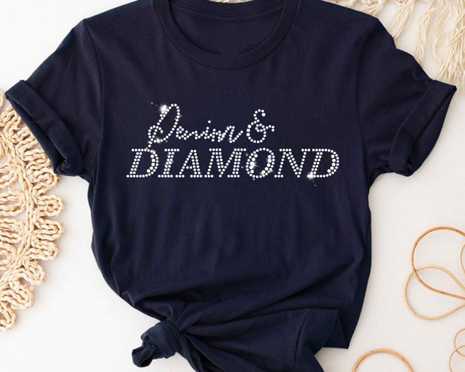 Denim and Diamond SVG Rhinestone Template Svg Bling Pattern - Etsy