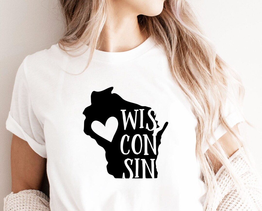 Wisconsin Heart SVG, USA State Map Svg, Wisconsin Silhouette SVG Cut ...