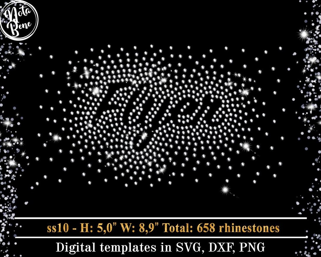 FLYER Rhinestone Template SVG, Cheerleader Top, Scattered Spray Effect ...