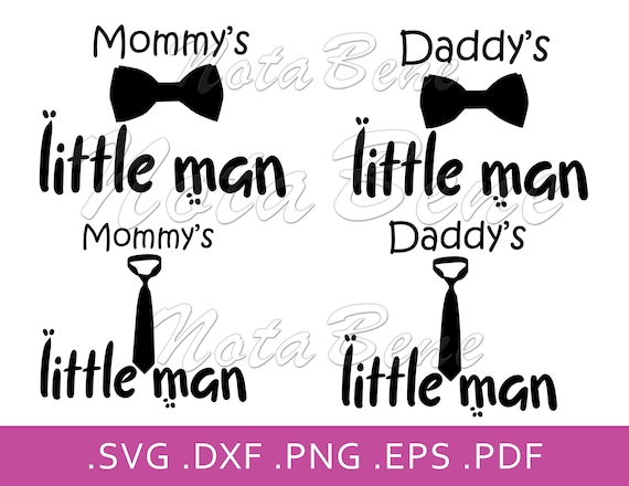 Little Man SVG Little Man Bow Tie Clipart Little Man Svg | Etsy