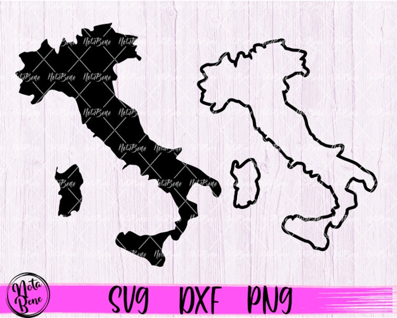 Map of Italy 2 SVG Italy Map Design Svg Map Svg Cut File - Etsy