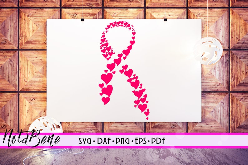Cancer Ribbon Hearts Svg Cancer Survivor Awareness Ribbon SVG | Etsy