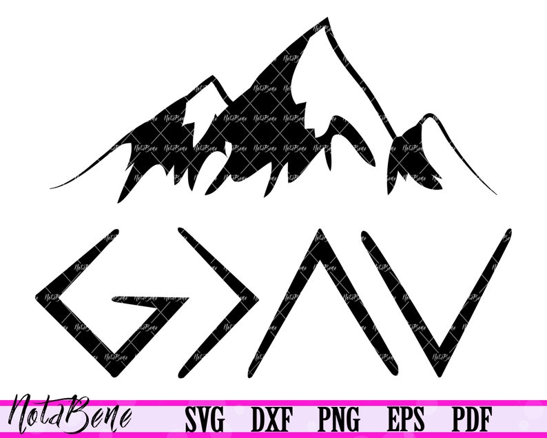 God is Greater Than the Highs and Lows SVG Mountains Svg - Etsy Australia