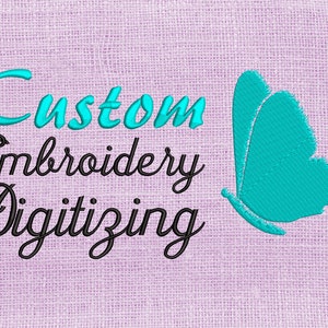 Custom Embroidery Design Personalized Machine Embroidery - Etsy