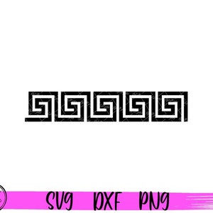 Circle Greek Key Frame SVG, Greek Wave Pattern Svg, Seamless Meander ...