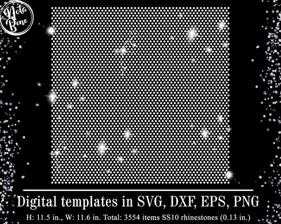 Dense Rhinestone Template Svg Rhinestones Pattern Svg Bling - Etsy UK