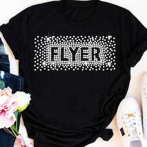 FLYER Rhinestone Template Ss10 SVG, Cheerleader Top Scattered Spray ...