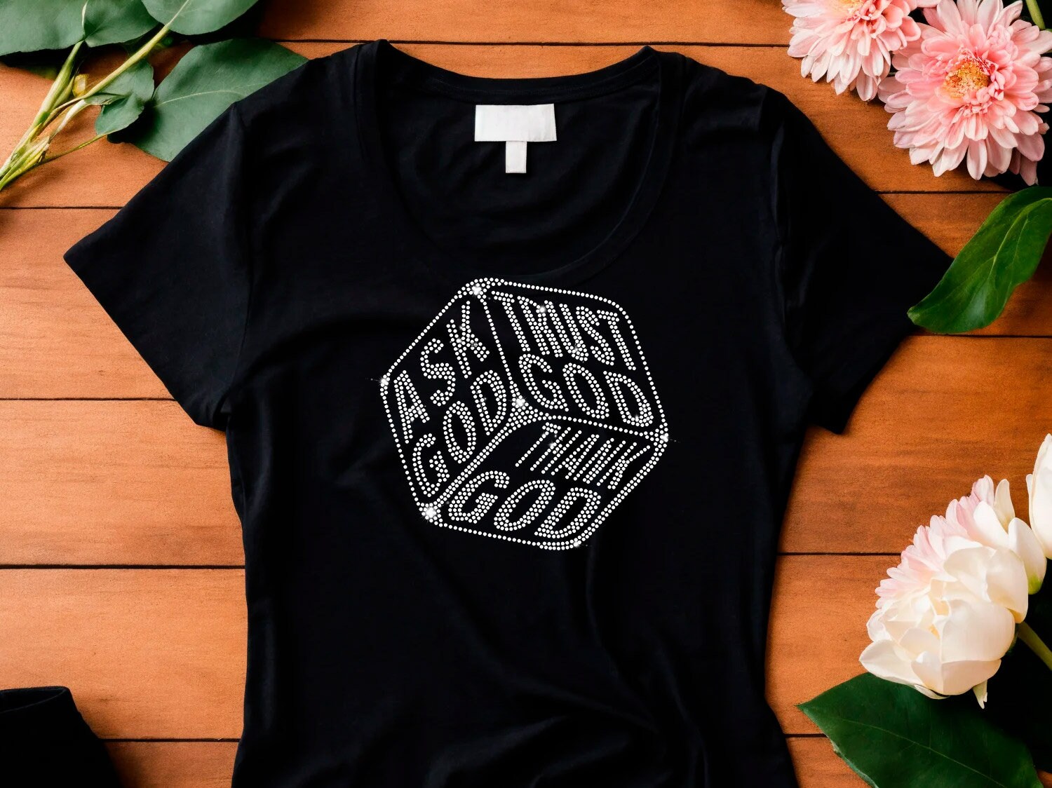 Ask God Rhinestone Template SVG, Religious Quotes Bling Shirt Designs ...