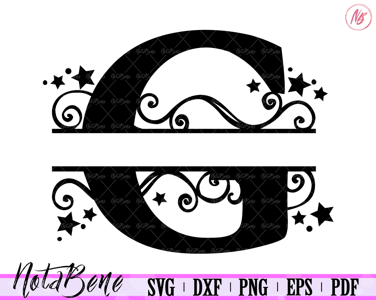 Split Letter G SVG G Split Monogram SVG Divided Initial G - Etsy