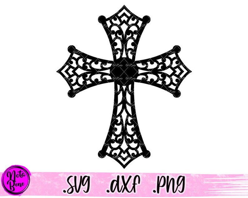 Intricate Cross SVG Christian Cross Svg Zentangle Cross - Etsy