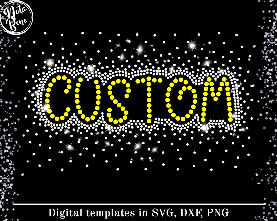 CUSTOM Rhinestone Templates Svg Rhinestone Personalized - Etsy Australia