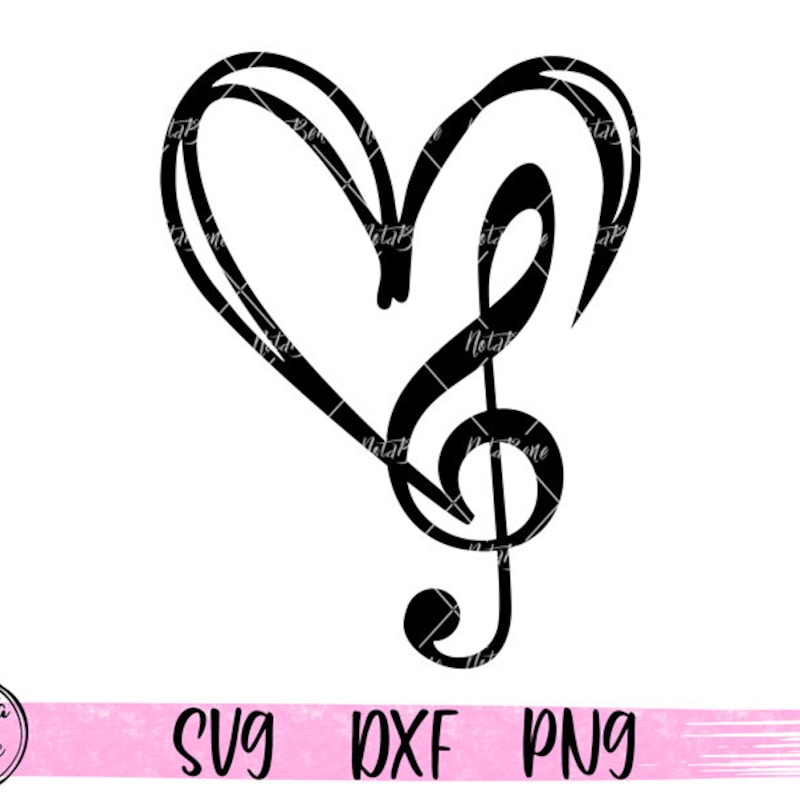 Treble Clef Heart - Etsy