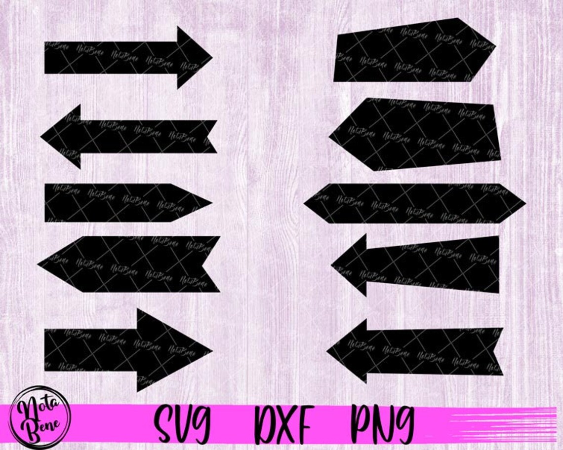 Arrow Sign Bundle Svg, Direction Arrow Svg, Direction Signs Svg Cut ...