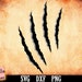 Claw Rip SVG Animal Claw Marks SVG Cut File Tiger Claw Rip Svg Claw ...