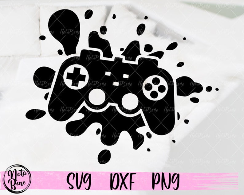 Controller Splatter Svg Gamer Controller Svg Gaming Svg - Etsy