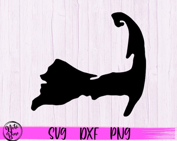 Cape Cod Map Svg, Massachusetts Svg, America State Map Svg. Vector Cut ...
