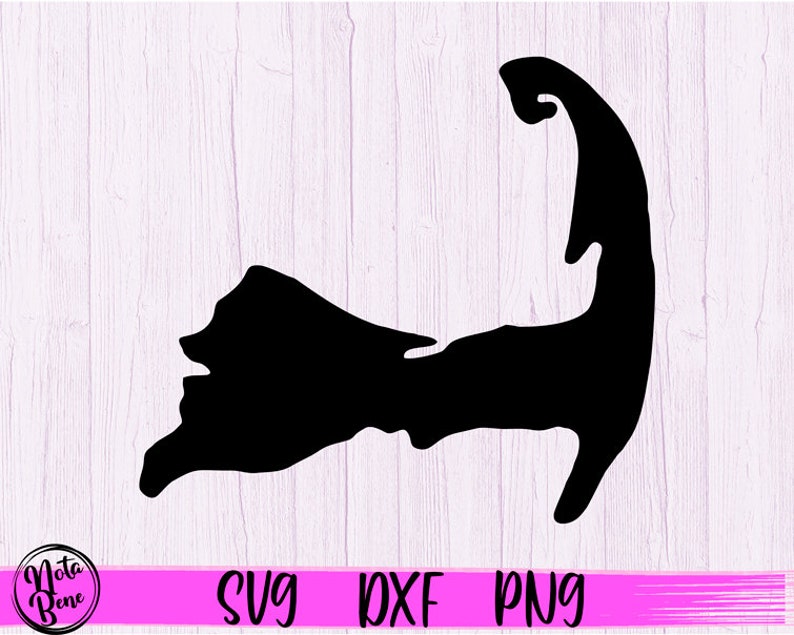 Cape Cod Map Silhouette SVG, Cape Cod Map Design Svg, Map Svg Cut File ...