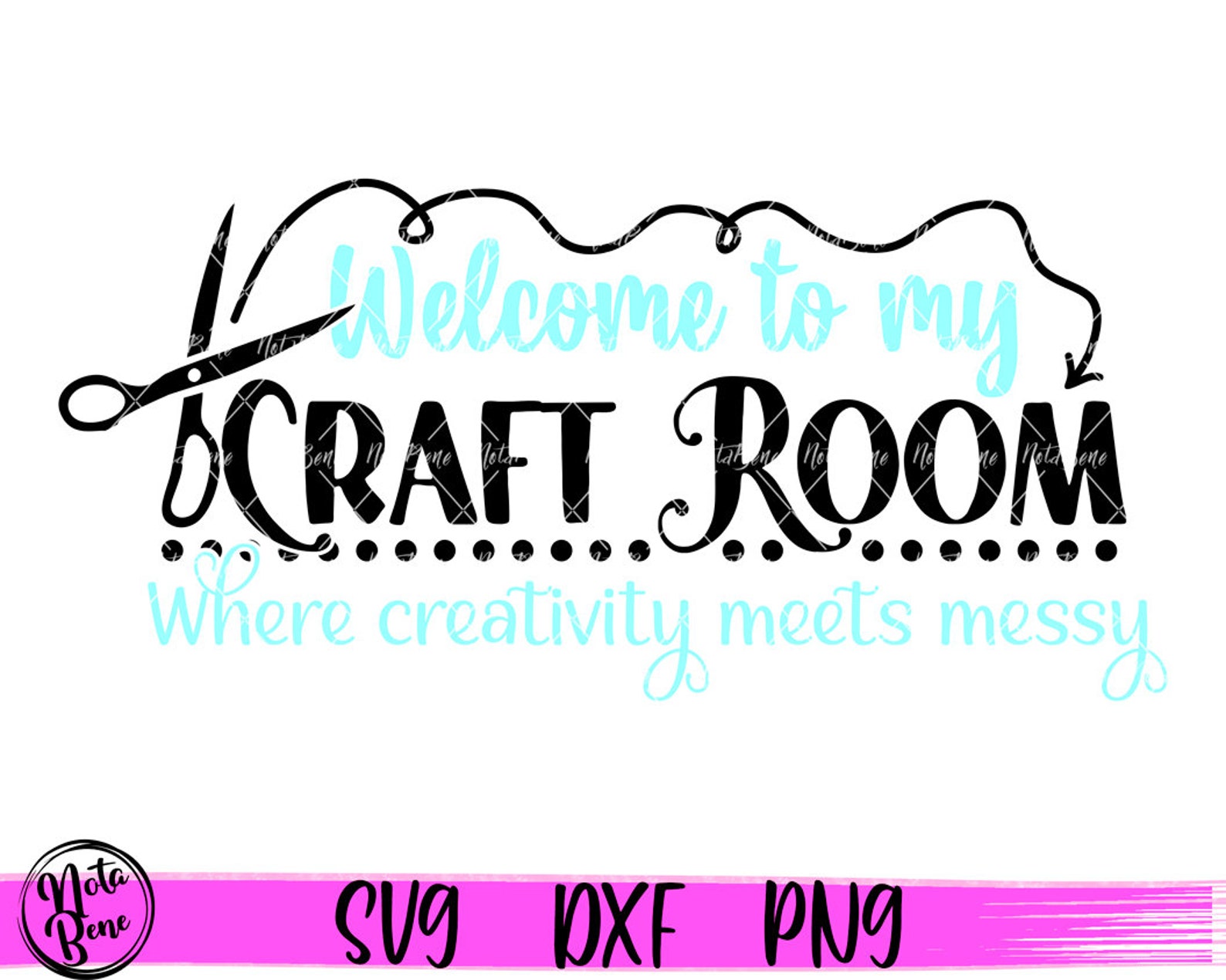 Welcome to My Craft Room SVG Cutting File, Crafting SVG, Funny Crafter ...