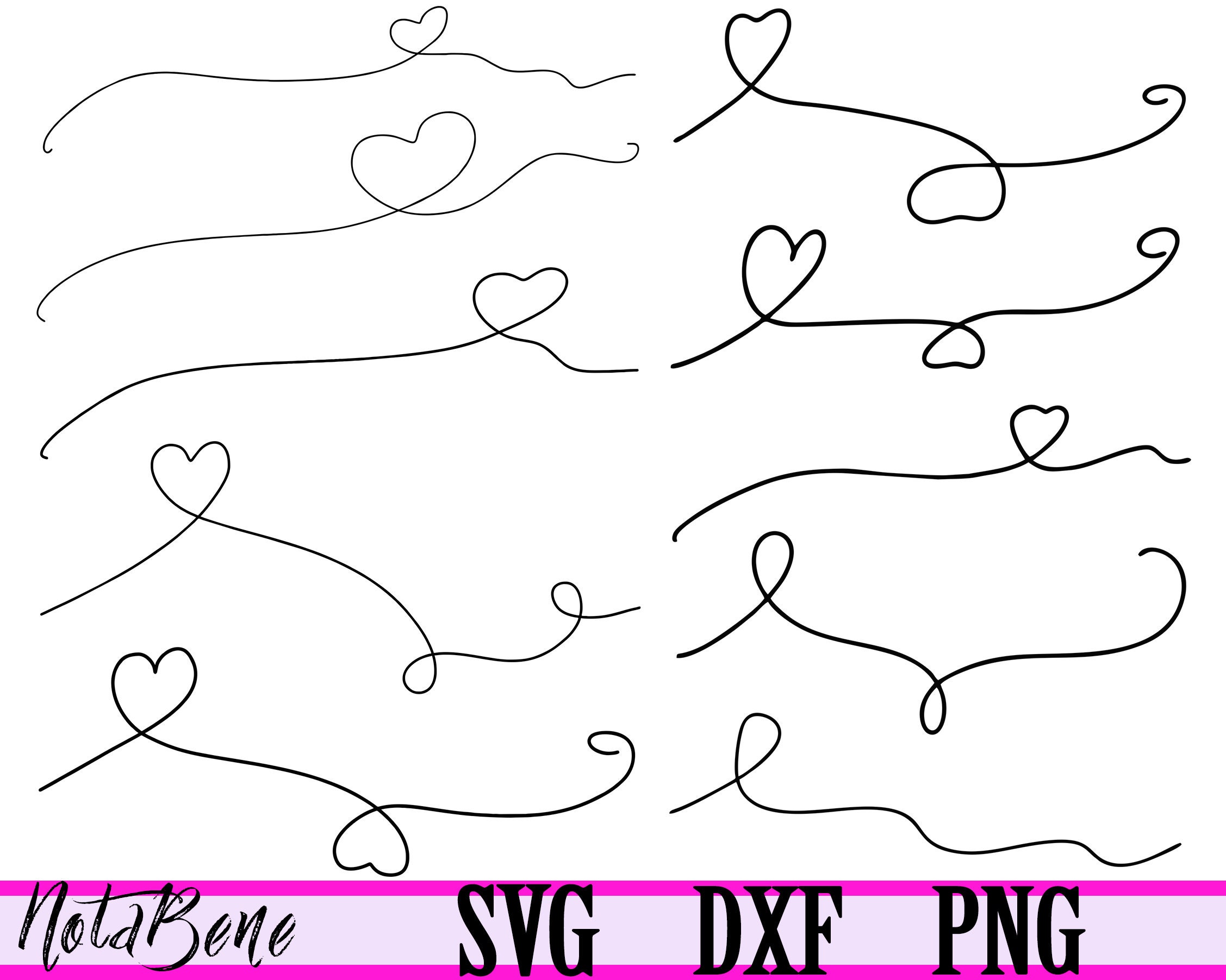 10 Doodle Lines Svg Doodle Line SVG Doodle Line Clipart Bundle - Etsy ...