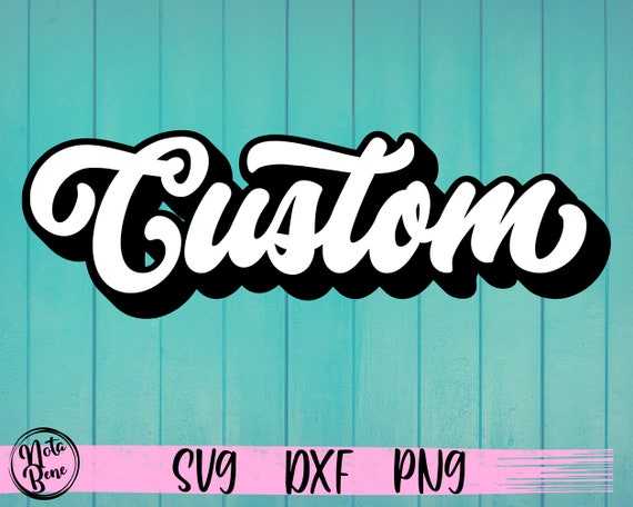 CUSTOM Name Retro SVG Cut file Custom Mascot School Vintage | Etsy
