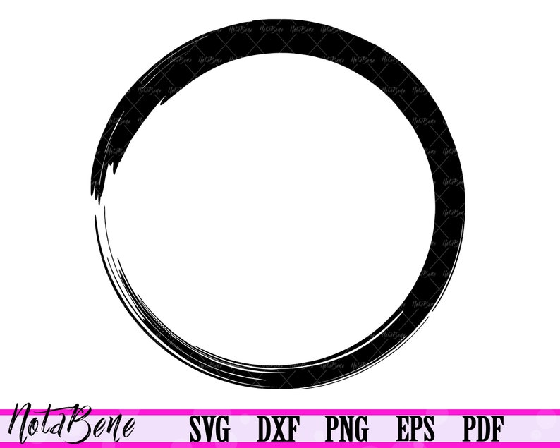 Circle Frame SVG Monogram Frame Wedding Circle Border Svg - Etsy