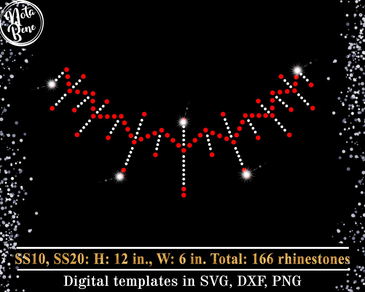 Collar Rhinestone Template SVG Neckline Pattern Bling Svg - Etsy
